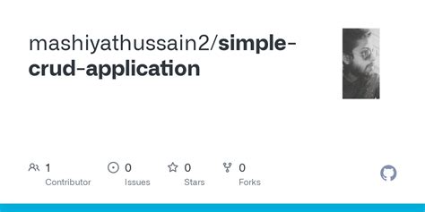 Github Mashiyathussain2simple Crud Application
