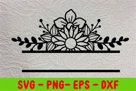 Split Monogram Svg Split Frame Svg Graphic By Caezardpj · Creative Fabrica