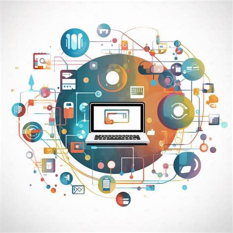 Premium Vector Internet Network Communication Web Technology Computer