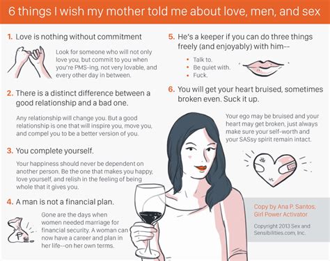 DASH Of SAS 6 Things I Wish Mother Told Me About Love Men And Sex