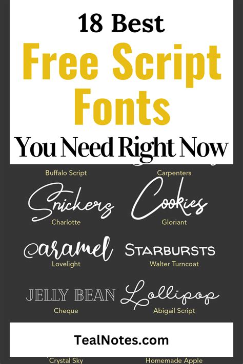 18 Beautiful Free Script Fonts You Can Mix And Match Artofit