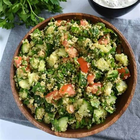 Easy Tabbouleh With Quinoa Healthy Salad Hint Of Healthy
