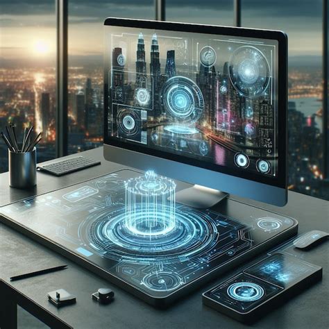 Future Computer Of 2050 Premium Ai Generated Image