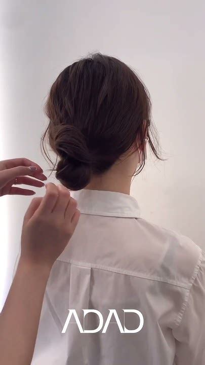 고무줄 하나로 쉽게 셀프 로우번묶기 따라해보세요 🫧 셀프헤어스타일링 머리묶기 로우번 Youtube