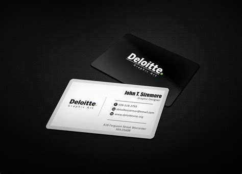 Deloitte Business Card Template