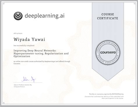Improving Deep Neural Networks Hyperparameter Tuning Regularization And Optimization 2020