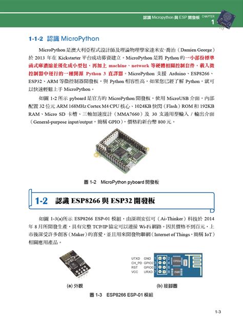 動手玩python micropython esp32物聯網互動設計 電子書