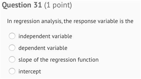 Solved Question 19 1 Point For A Multiple Regression