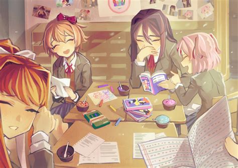 Doki Doki Literature Club Anime Girls Monika Doki Doki Literature