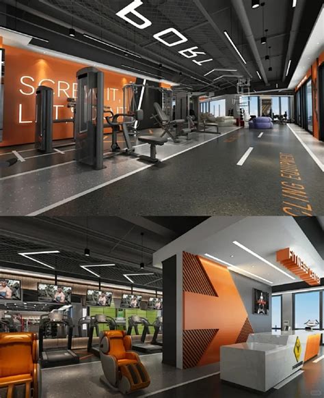 杭州健身房装修设计案例 花瓣网