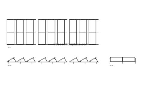 Solar Panel Array Free Cad Drawings