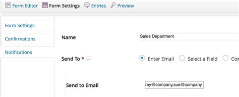 Gravity Forms Notifications Support For Multiple Emails Wpspring