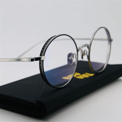 Silver Round Titanium Glasses Frames Etsy