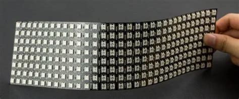 Gravity Flexible 8x32 RGB LED Matrix RobotShop