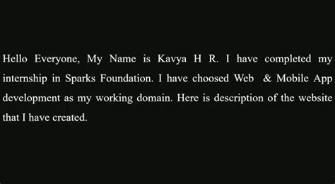 kavya h r on linkedin task1 internship2022 gripmay22 sparksfoundation