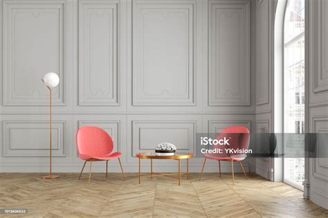 라운지의 자 커피 테이블 바닥 램프와 현대 클래식 회색 인테리어 3d 렌더링 그림까지 조롱입니다 0명에 대한 스톡 사진 및 기타