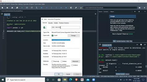 How To Importread A Dataset In Python Spyderr From The Local Device