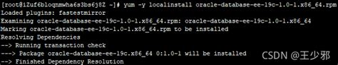 Linux安装oracle 19clinux75安装oracle19c Csdn博客