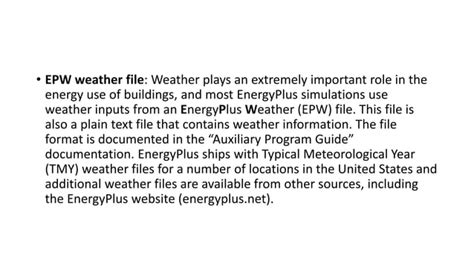 Energyplus Boiler Simulation For Energy System Analysis Pptx Weather Science
