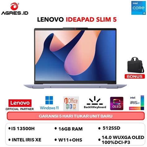 Jual Lenovo Ideapad Slim Oled I H Gb Tb W Pro Ohs Wuxga Blit Y Prem Adp Gry