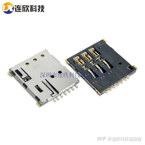 NANO SIM卡座带卡托6PIN自弹式 知乎