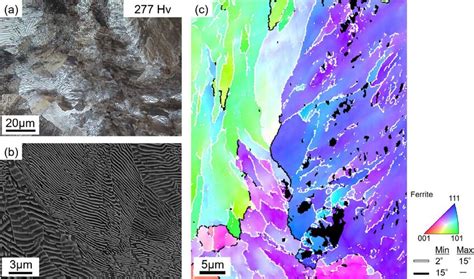 The Microstructure Of Lamellar Pearlite In 083c 146mn Steel Download Scientific Diagram