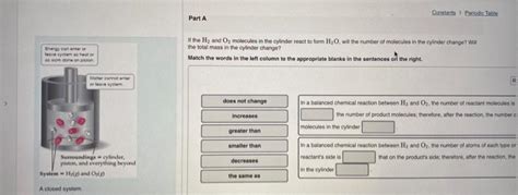 Solved If The H2 And O2 Molecules In The Cylinder React To