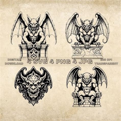 Pin By Cindy Helms On Dragon Art Gargoyle Tattoo Drawings Gargoyle