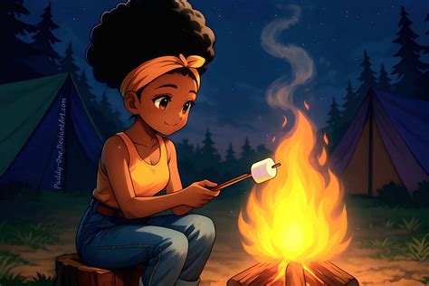 Duolingo Bea Roasts Marshmallows By Paddy One On Deviantart