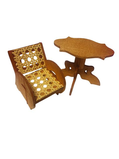 Miniatuur Houten Stoel En Tafel Jursa Kulturu Online Shop