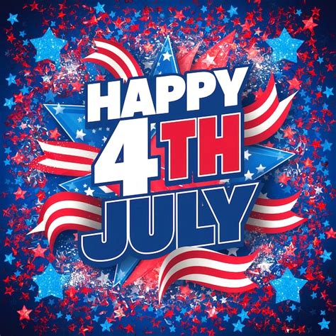 Premium Photo Celebrating Happy Fourth Of July With Fireworks