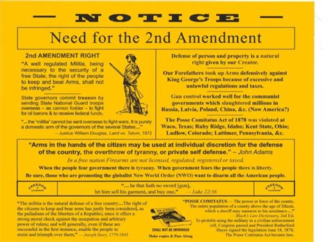 2nd Ammendment Flyer Pdf Second Amendment To The United States Constitution Militia