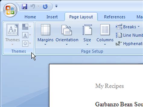 How To Create A Theme In Word 2007 Dummies