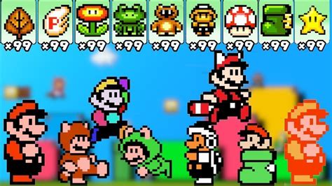 All Power Ups Super Mario Bros 3 Youtube
