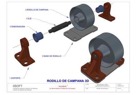 Belt Roller Support Assembly In Solidworks