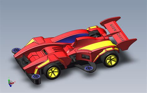四驱车 Solidworks 2007 模型图纸下载 懒石网