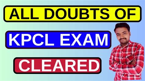 Kpcl Ae Je Exam 2024 All Doubts Cleared Kpcl Exam All The Best Youtube