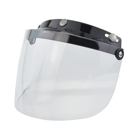 Rozyard Helmet Visor Open Face Motorcycle Helmets Visor 3 Snap Helmet