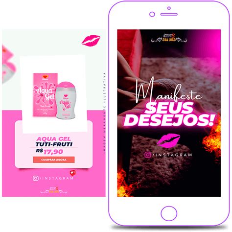 70 Artes para Sex Shop Editáveis no Canva