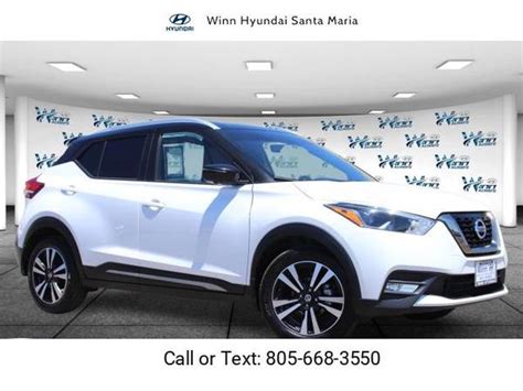 2019 Nissan Kicks Sr Suv Aspen White Super Black For Sale In Santa Maria Ca