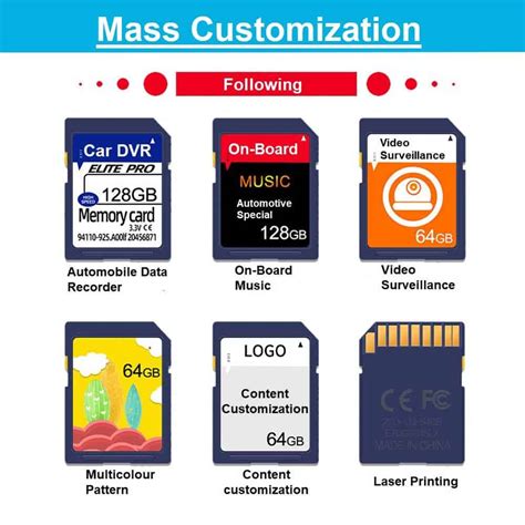 Customized SD SDHC Memory Card Class U Card