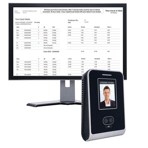 Face Recognition Time Clocks Time Systems Inc
