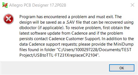 SPB17 2 PCB Designer Software Err I Can T Open Visibility Allegro X PCB Editor PCB Design