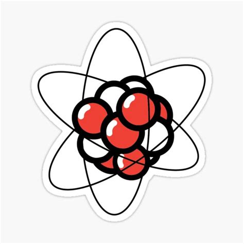Cute Atom Sticker By Atiemann97 Redbubble