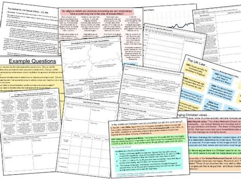 Sexual Ethics WHOLE UNIT A Level RS OCR Teaching Resources