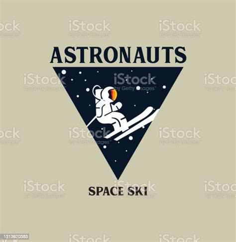 스키 우주 비행사 디자인 벡터 스톡 일러스트레이션 우주 비행사 디자인 영감 우주 아이콘 벡터 템플릿 우주 비행사 디자인 템플릿 플랫 디자인 모험에 대한 스톡 벡터 아트 및