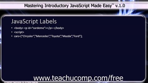 Javascript Training Tutorial Javascript Labels Youtube