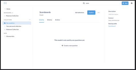 Searching On The Model Detail Action Page Can Cause It To Crash · Issue 29378 · Metabase