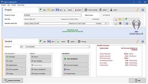 Pvsyst 8 0 17 طراحی سیستم‌های فتوولتائیک Engpedia