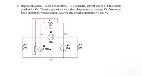 Solved Dependent Sources In The Circuit Below I1 ﻿is A